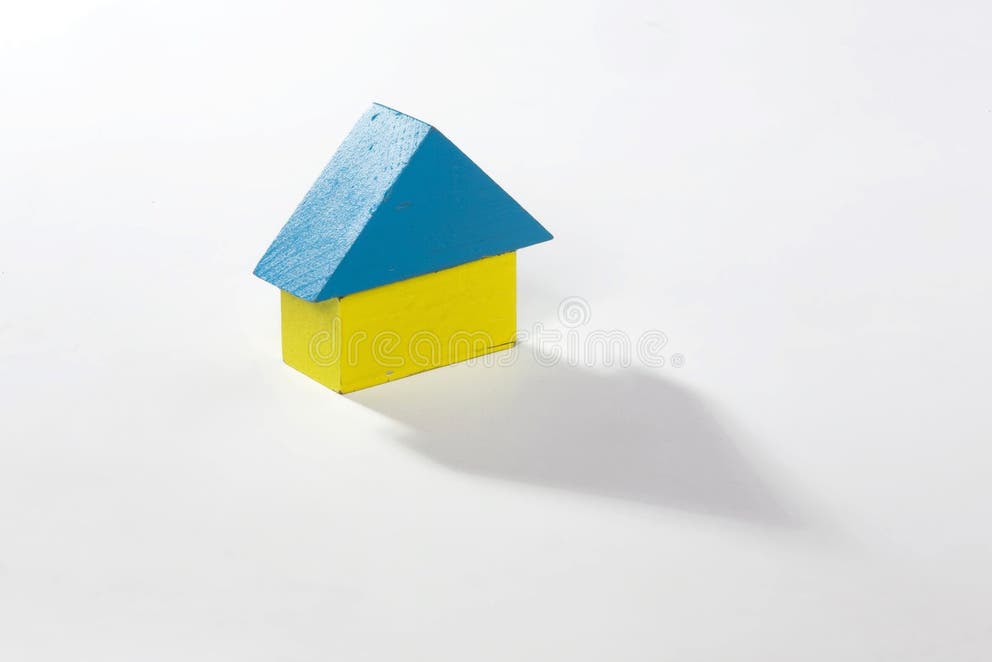 Home stock image. Image of block, home, shadow, blue, sign - 3458105