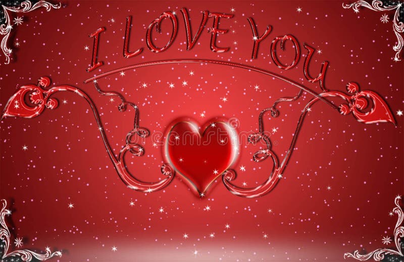 Red is the colour of love stock illustration. Illustration of romantic ...