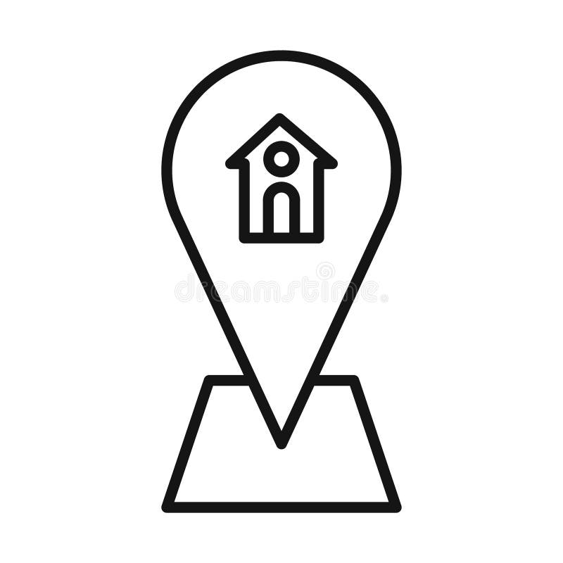 Home Address Icon Logo Sign Vector Outline Stock Illustration ... Home Address Icon Logo Sign Vector Outline Stock Illustration ...