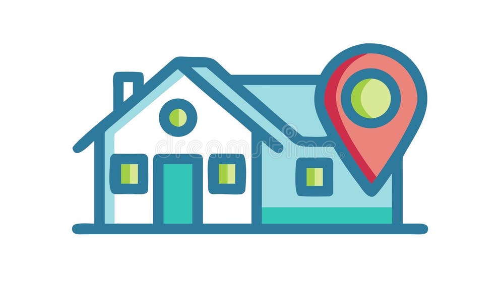 Maps Home Location Pointer Stock Illustrations – 518 Maps Home Location ...