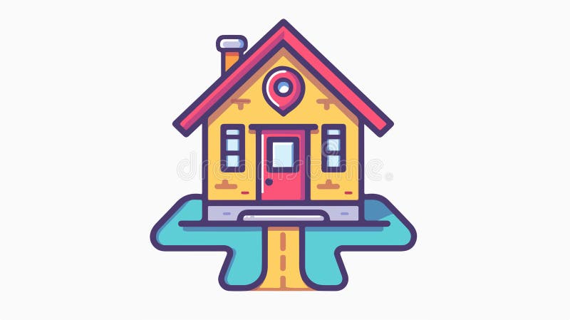 Home Address Location Outline Icon Vector Illustration Stock Vector ... Home Address Location Outline Icon Vector Illustration Stock Vector ...