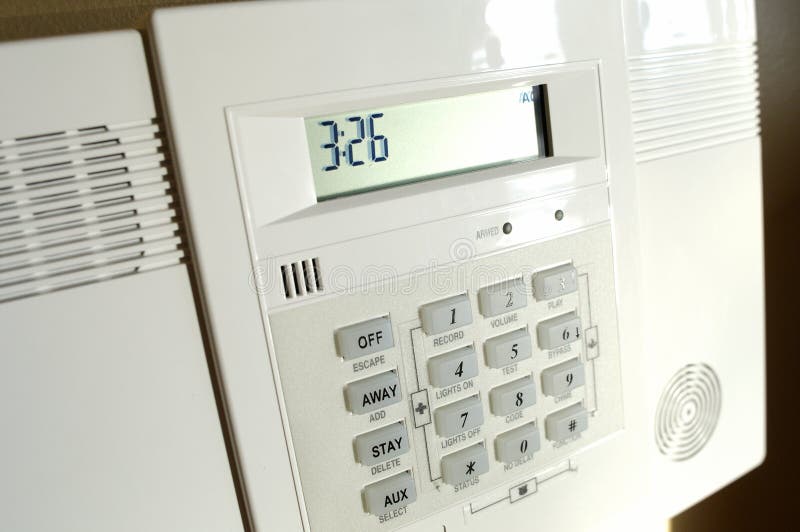 Home alarm panel stock photo. Image of danger, help, emergency - 349340