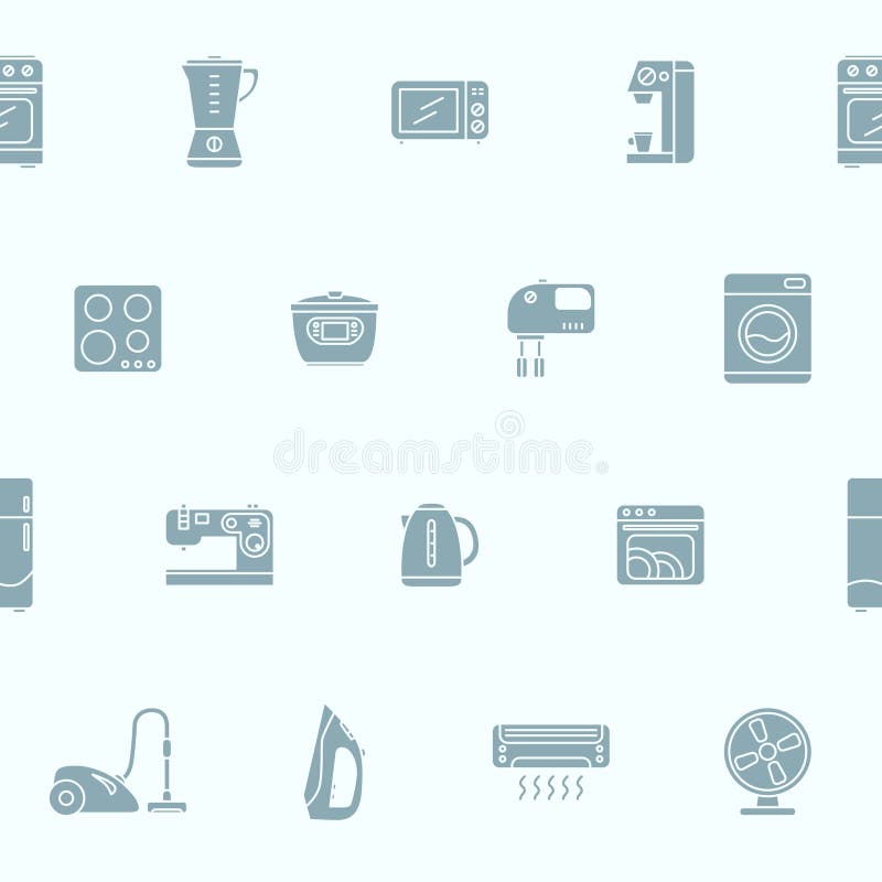 Home Appliances Background 08 Stock Vector - Illustration of cooking ...
