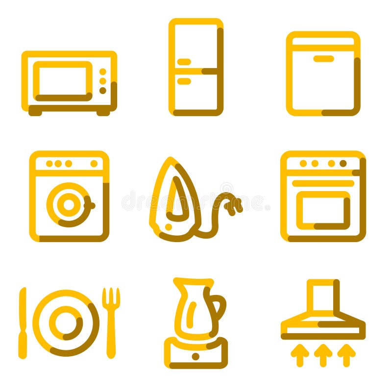 Home Appliances Web Icons, Grey Square Buttons Stock Vector ... Home Appliances Web Icons, Grey Square Buttons Stock Vector ...
