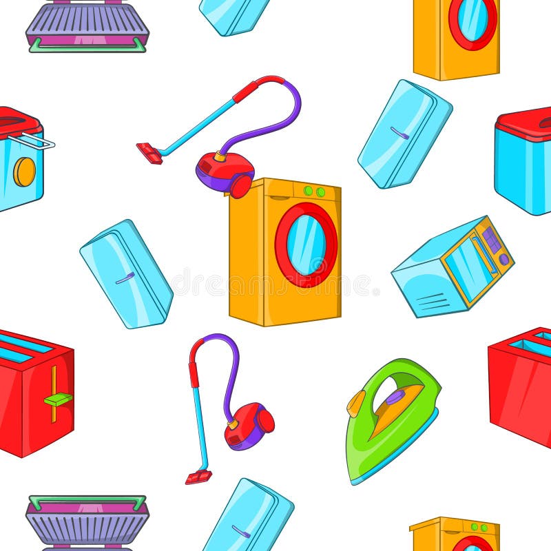 Home Appliances Pattern Stock Illustrations – 1,457 Home Appliances ...