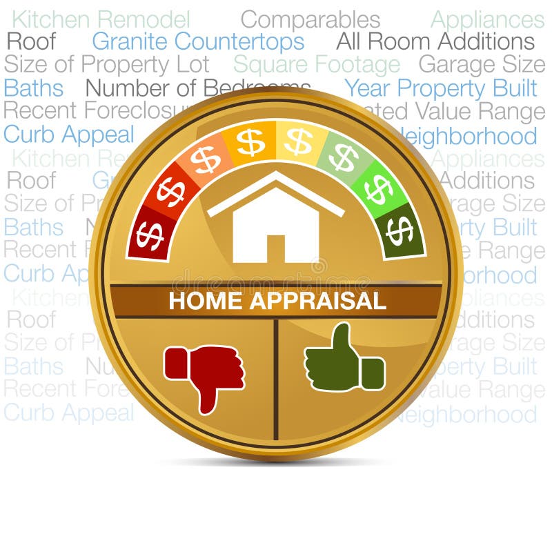 Home appraisal icon stock illustration. Illustration of assets - 14368594