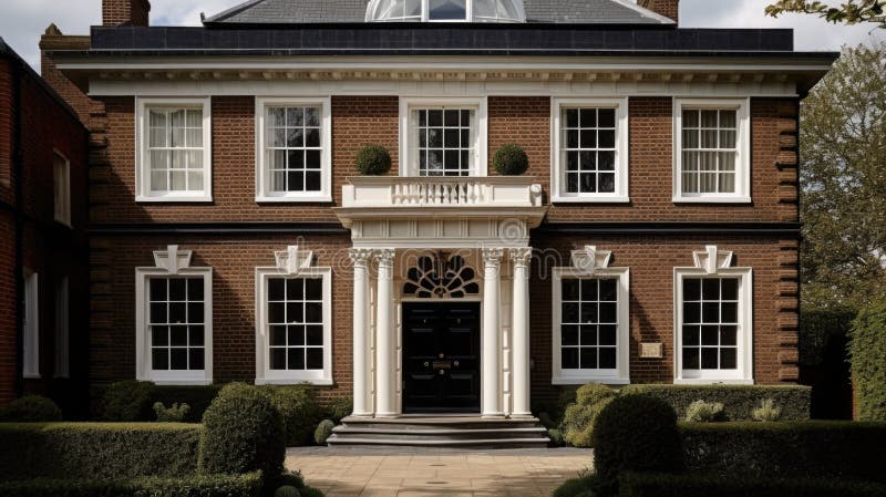 Home Architecture Design in Modern Style with Angular Roof Stock ...