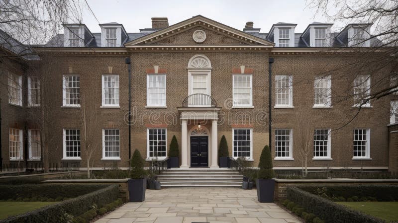 Home Architecture Design in Modern Style with Angular Roof Stock ...