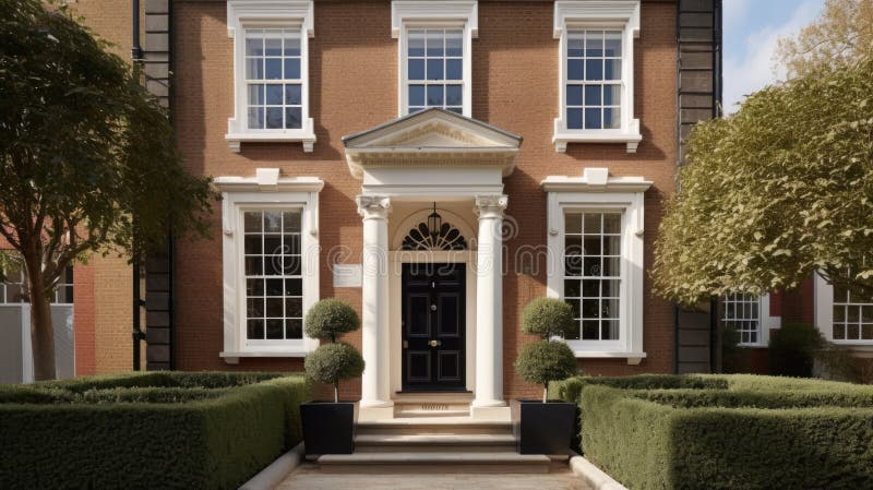 Home Architecture Design in Modern Style with Angular Roof Stock Photo ...