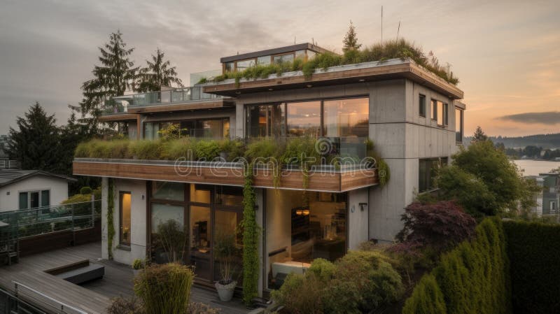 Home Architecture Design in Rustic Style with Log Cabin Stock ...