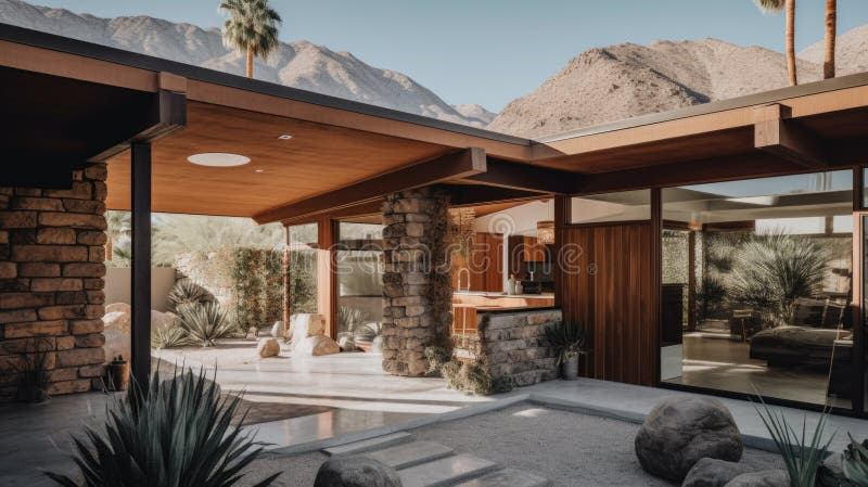 Home Architecture Design in Tudor Style with Chimney Stock Illustration ...