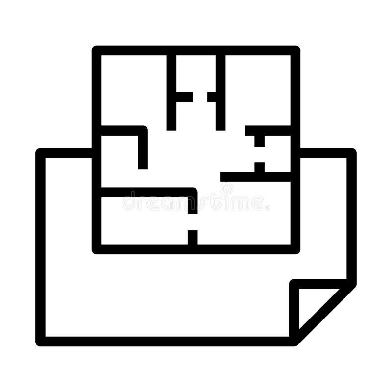 Home Architecture Plan Icon Stock Vector - Illustration of vector ...