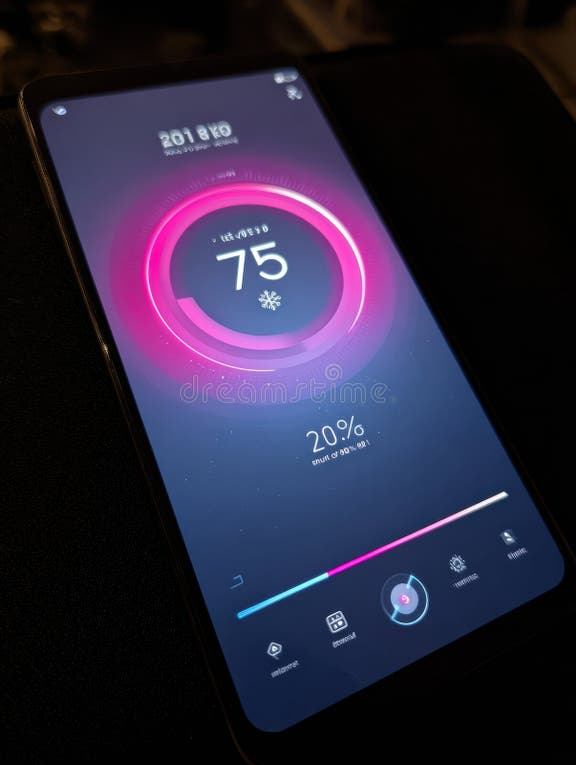 Smart Home Screen Displaying System Overload and Frozen Interface with ...