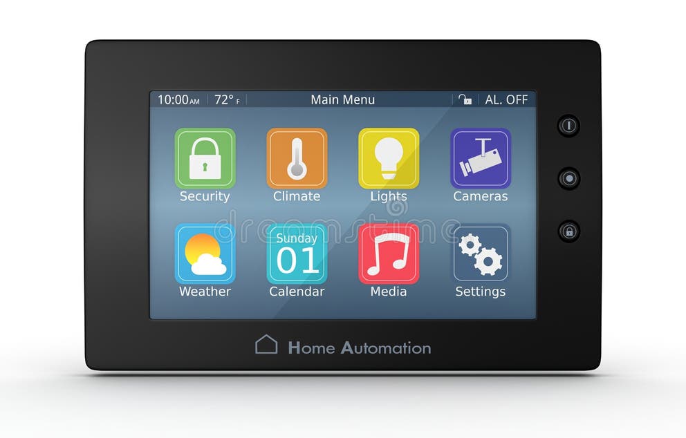 Home automation panel stock illustration. Illustration of equipment ...