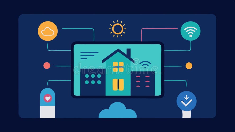 Home Automation Preferences a Smart Home Interface Showcasing a ...