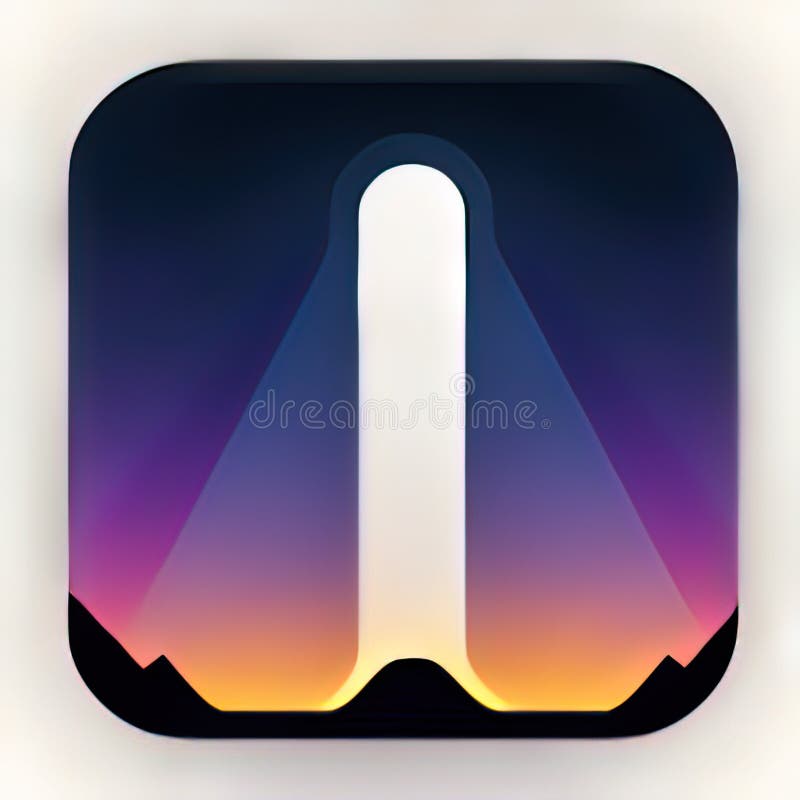 Home Automation Software App Icon. Generative AI. Stock Illustration ...