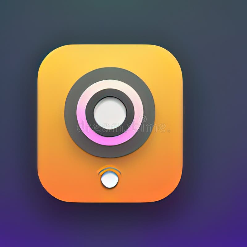 Home Automation Software App Icon. Generative AI. Stock Illustration ...