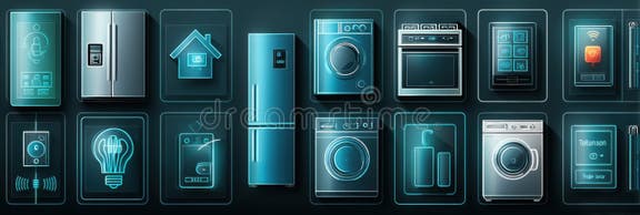Home Automation System Interface Overlay Displaying Controls for ...