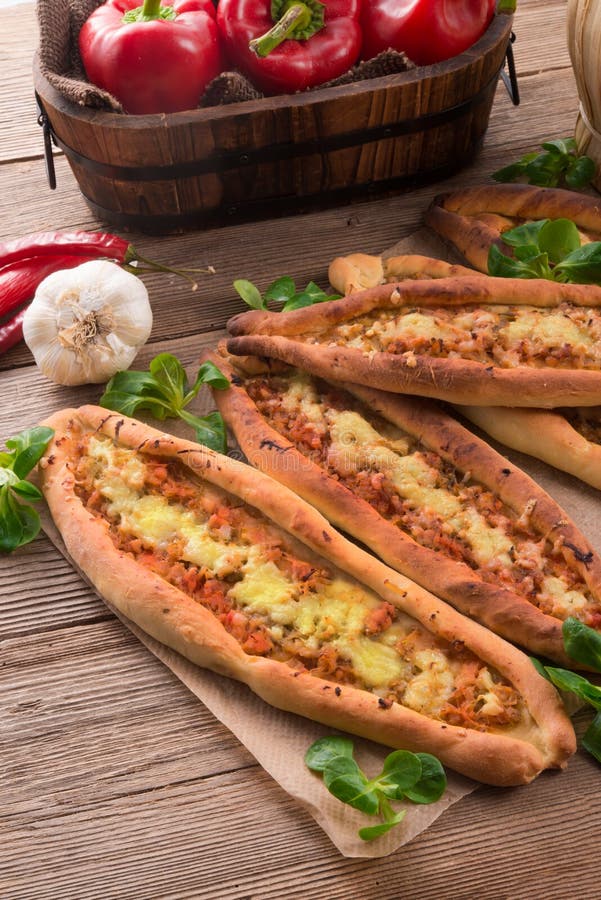 Pide stock photo. Image of board, tomatoes, dried, pepper - 25035000