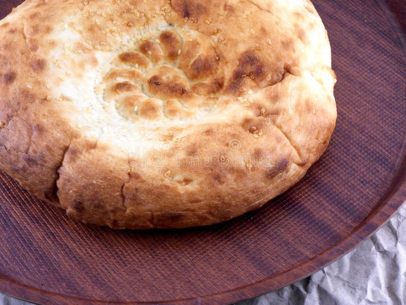 Home Bakery, Bread on Wooden Plate Stock Photo - Image of grunge, fried ...