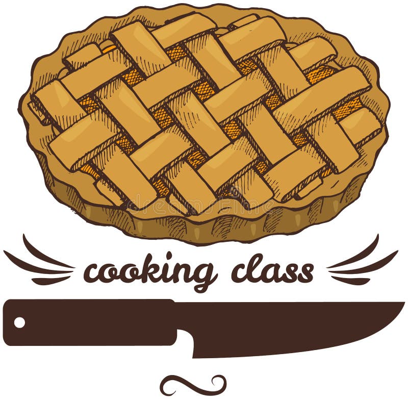 Home Baking Class Design Elements with Desserts, Cakes. Culinary ...