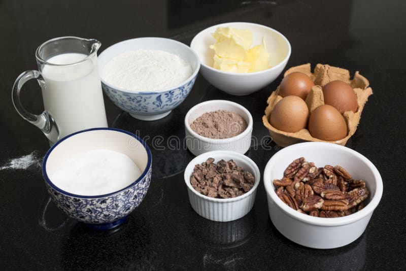 Home baking ingredients stock image. Image of cake, cooking - 61058599
