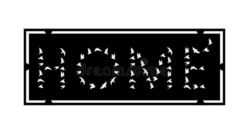 Home, Wording Design Vector, Lettering, Home is the Starting Place of ...