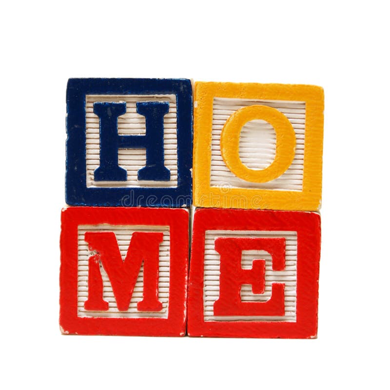 Home Block stock photo. Image of font, home, children - 28922946