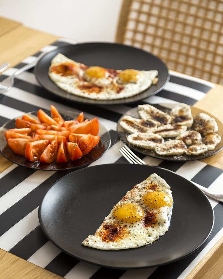 Home breakfast stock photo. Image of portion, mozzarella - 48995326