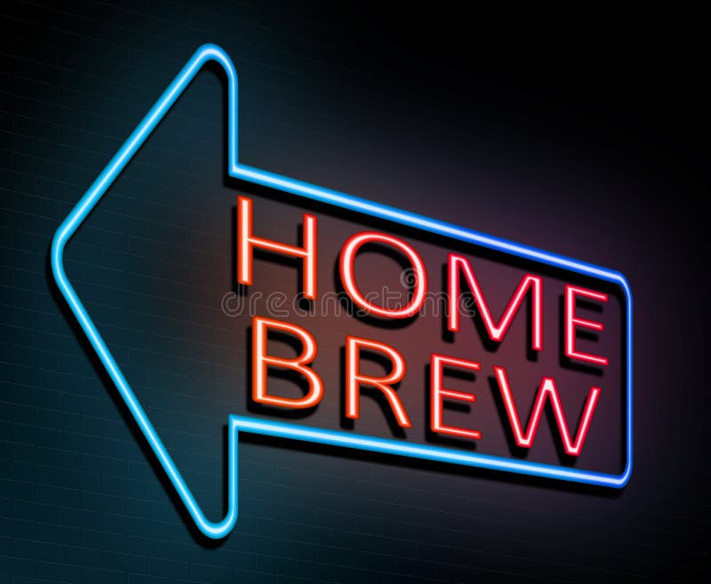 Home brew concept. stock illustration. Illustration of brew - 96330737
