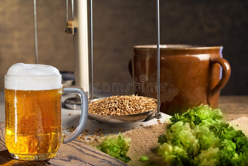 Home Brewing of Beer. stock image. Image of homemade - 126168257