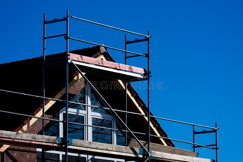 Home Building stock photo. Image of geruest, house, area - 13501886