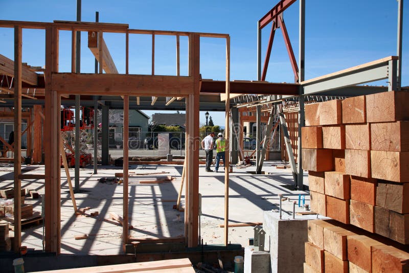 Home Building Construction and Building Concepts Stock Image - Image of ...