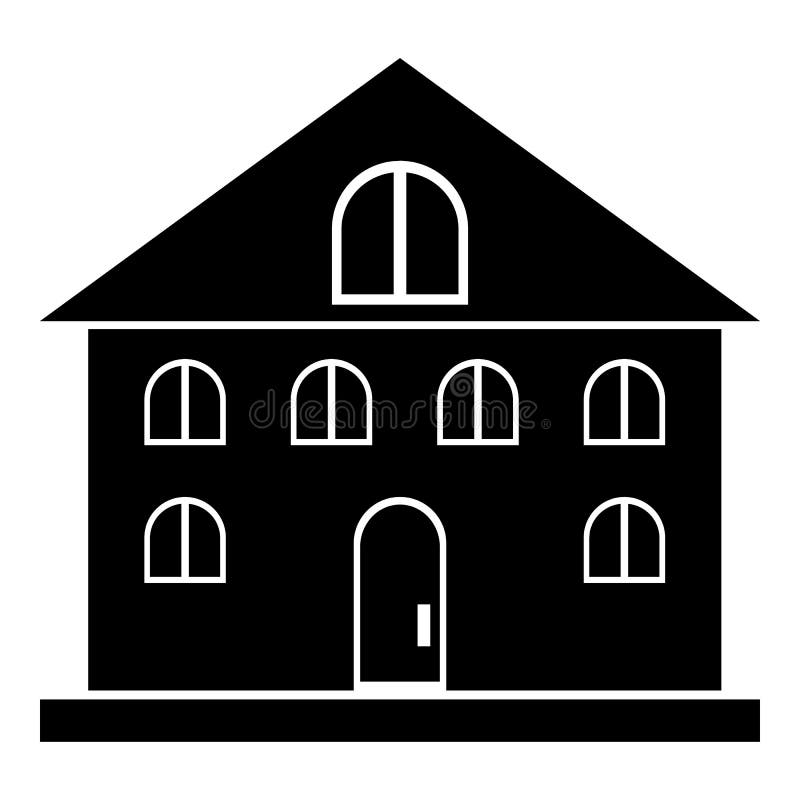 Home Building Icon, Simple Style Stock Vector - Illustration of ...