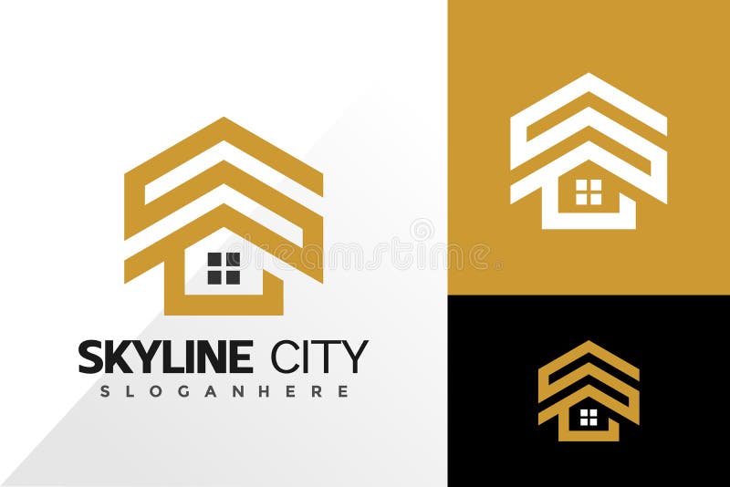 Home Building with Initial Letter S Logo Vector Design. Abstract Emblem ...