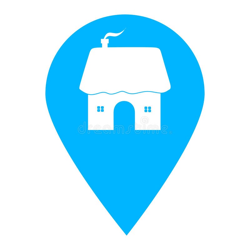 Home Building Location Map Pin Pointer Icon. Element of Map Point for Mobile Concept and Web ...
