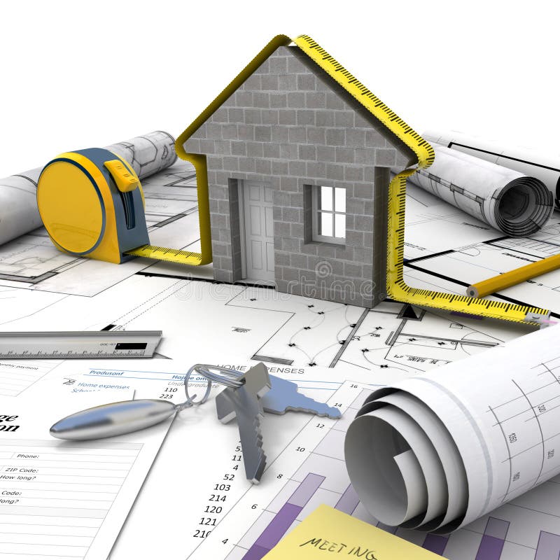 Step by Step Details of Home Construction,Cartoon Characters Inf Stock ...