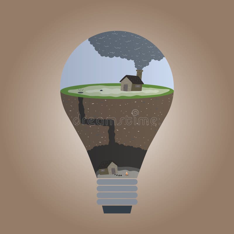 Home in Bulb. Vector Illustration Decorative Design Stock Vector ...