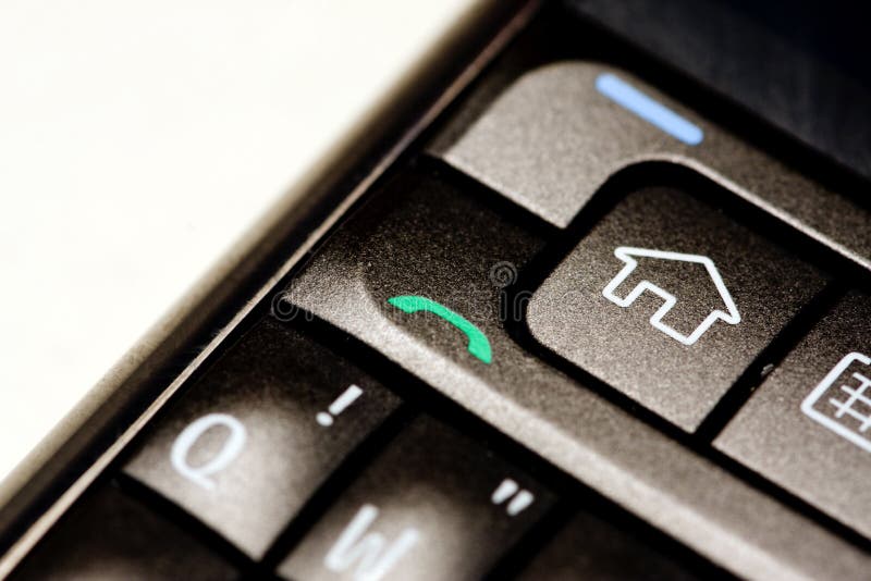 Red Home Button on the Keyboard Stock Image - Image of lock, management ...