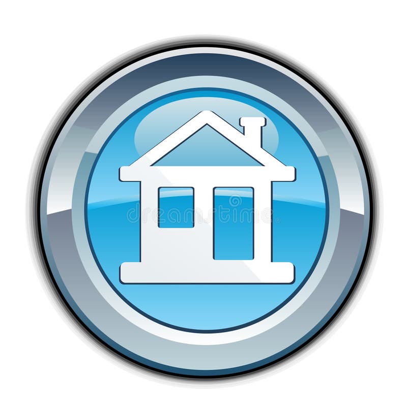 Home button stock vector. Illustration of black, internet - 15991677