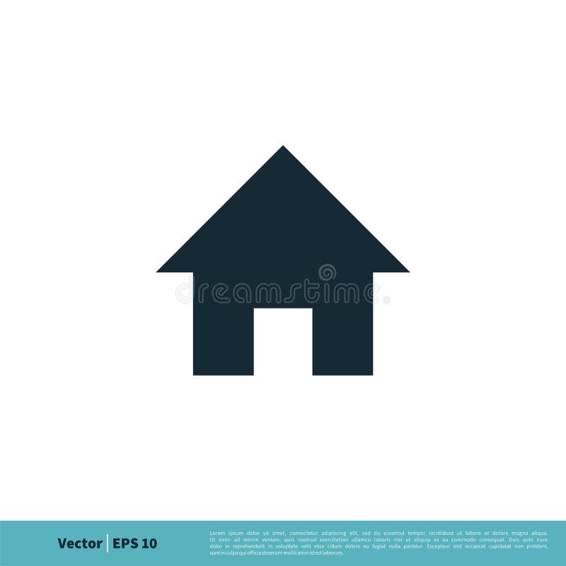 Home Button Icon Vector Logo Template Illustration Design. Vector EPS ...