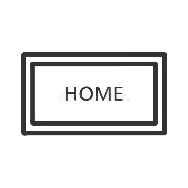 Home Button Minimalist Vector Design for Mobile Apps and Websites Stock ...