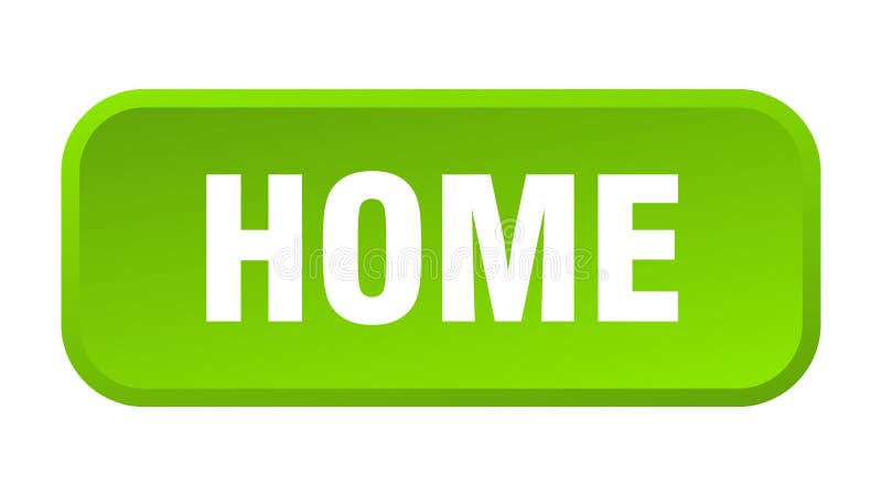 Home Button. Home Square 3d Push Button. Stock Vector - Illustration of ...