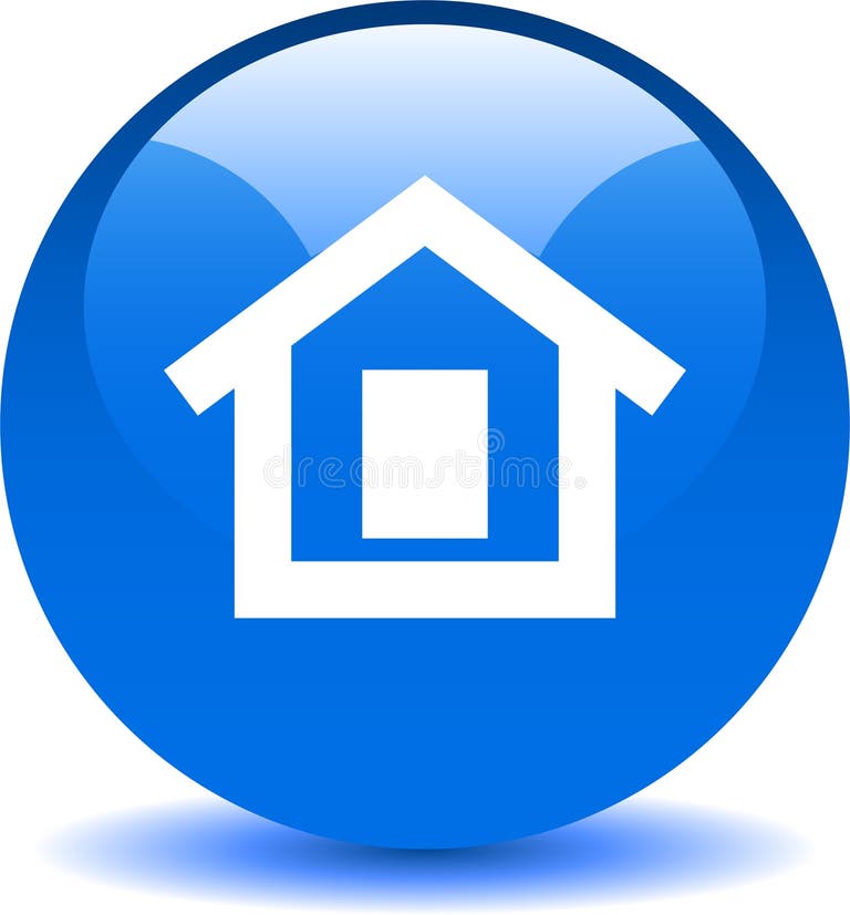 Home Button Blue Stock Illustrations – 31,103 Home Button Blue Stock ...