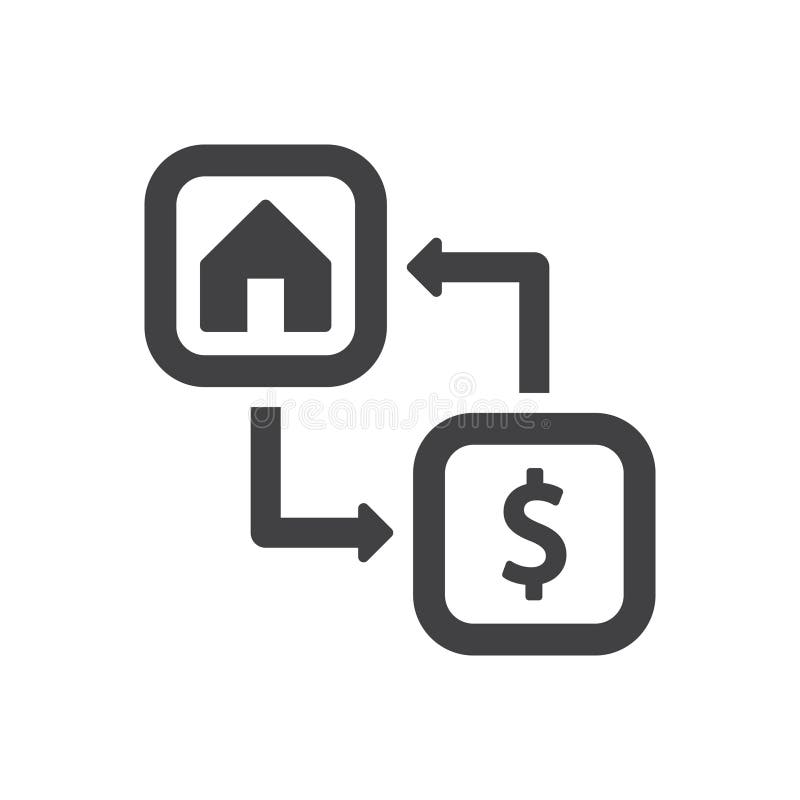 Home Buy Icon - House Loan Icon Stock Illustration - Illustration of ...