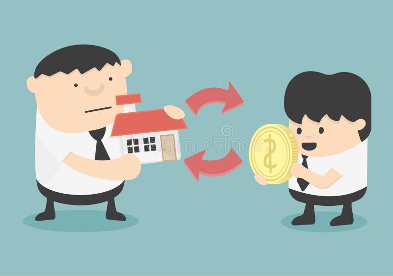 Home Buying stock vector. Illustration of cartoon, owner - 46297936