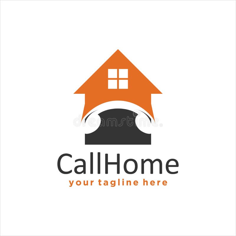 Home Call Logo Design Template. Stock Vector - Illustration of ...