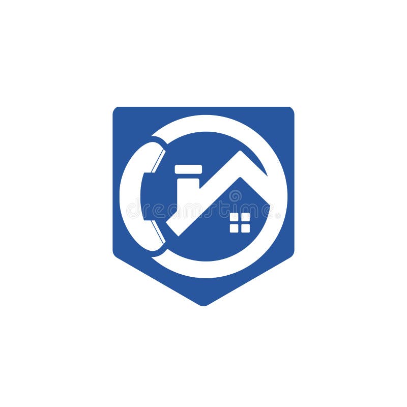 Home Call Logo Design Template. Stock Vector - Illustration of ...