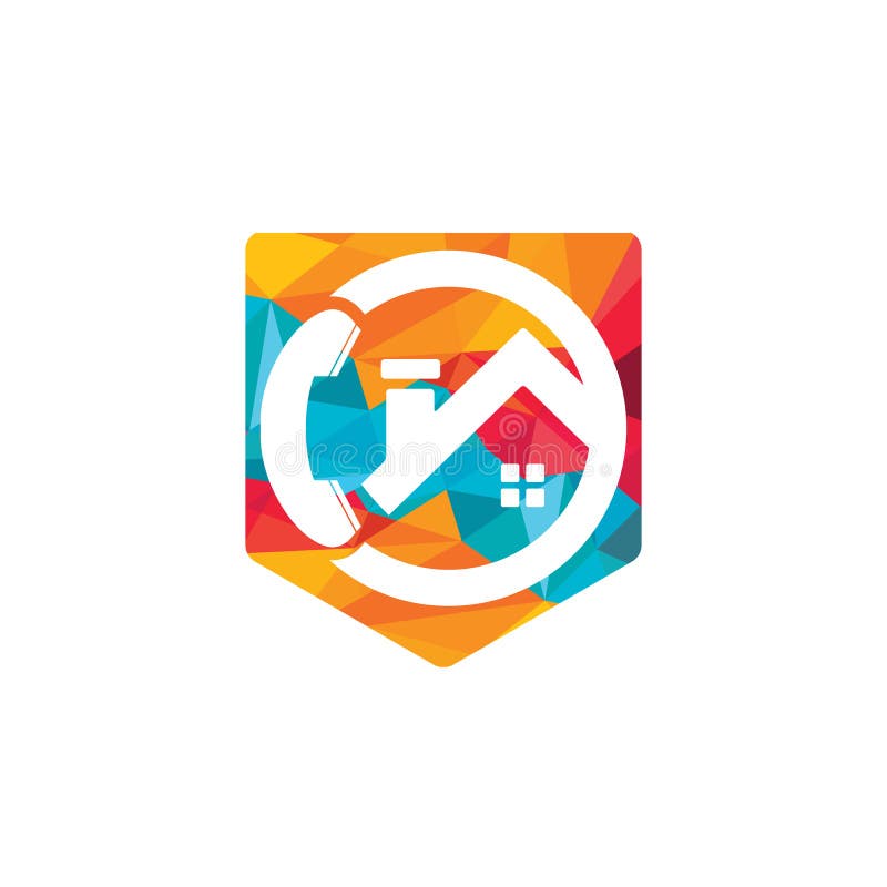 Home Call Logo Design Template. Stock Vector - Illustration of internet ...