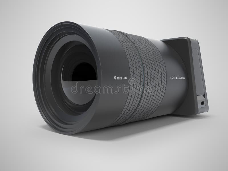 Home Camera Zoom 3D Rendering on Gray Background with Shadow Stock ...